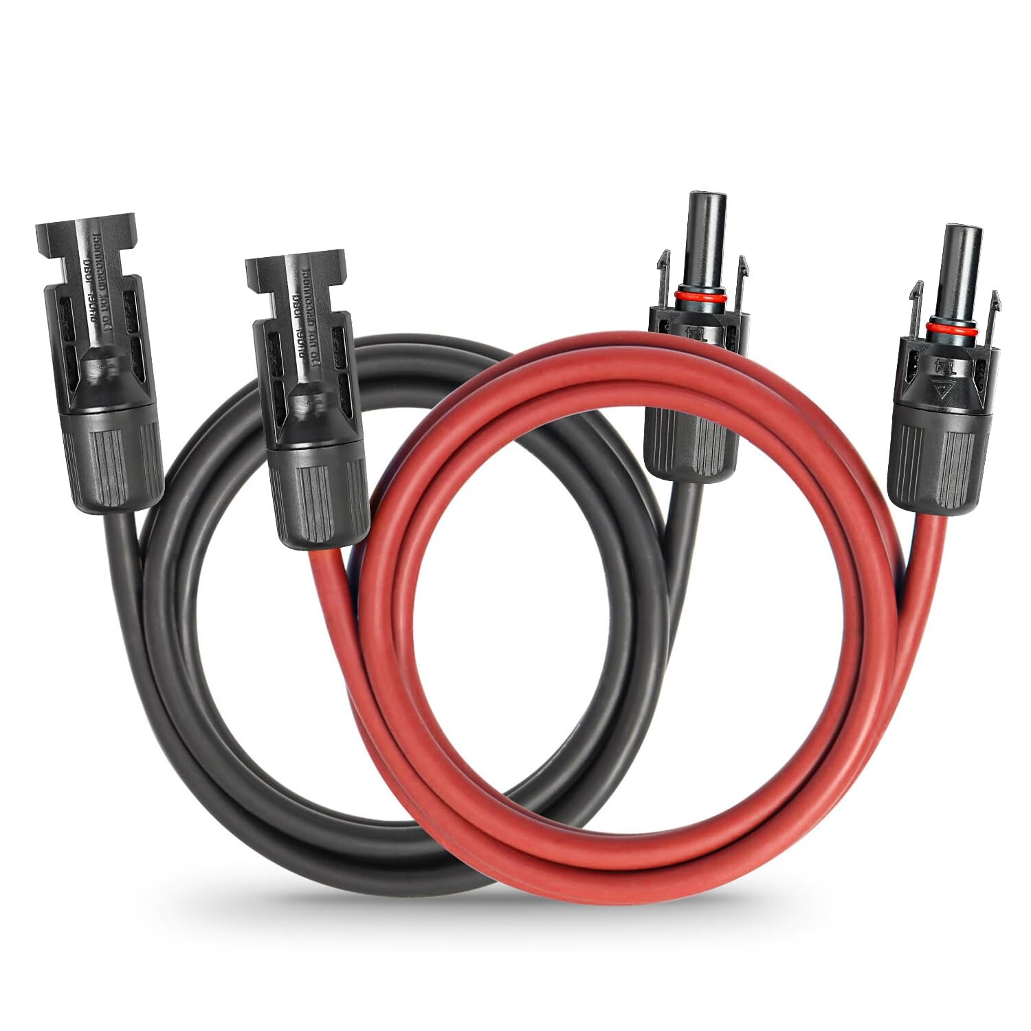 Kimbluth 10 AWG Solar Extension Cable 6FT Black 6FT Red Ultra Solar ...