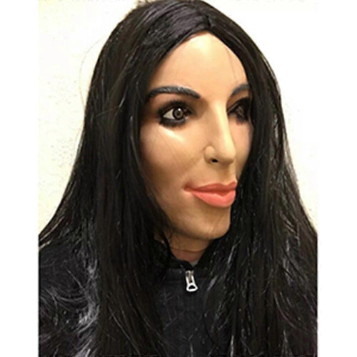 (Kim Kardashian Mask) Realistic Female Latex Mask Human Overhead Mask ...