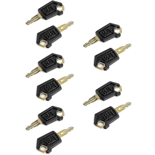 10 Pack 5p8500 Cat Keys, Ignition Keys For Caterpillar Heavy Equipment ...
