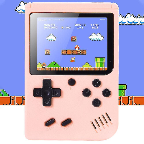 (Pink) Gameboy Built-in 500 Classic Tv Game Handheld Kids Retro Video ...