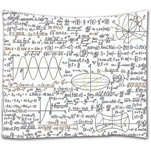 Handwritten Mathematical Formulas And Figures On Paper School Math ...