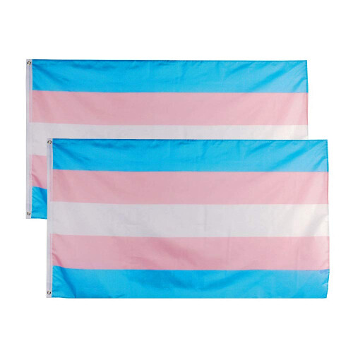 Flaglink Transgender Pride Flag 3x5 Fts Trans Rainbow Banner 2 Pack on ...