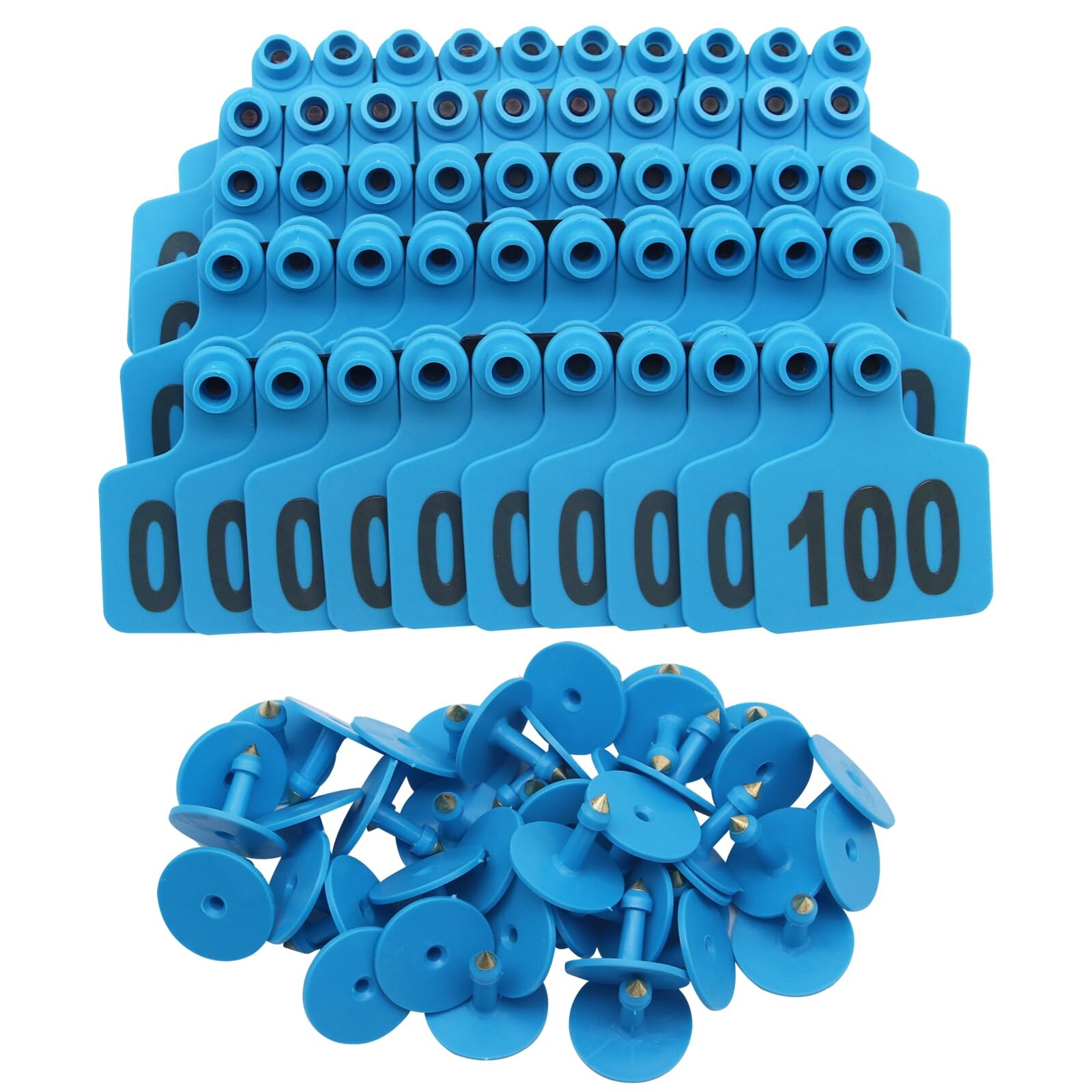 Cattle Ear Tags Large Plastic Livestock Ear Tags for Sheep Cattle Calf ...