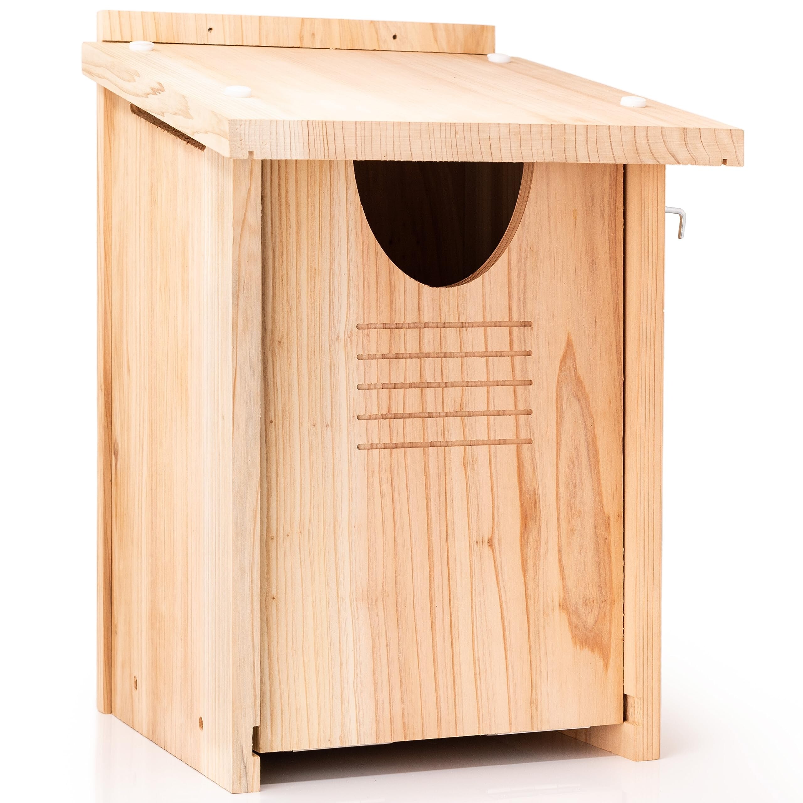 WHITEHORSE Large Cedar Owl House Premium and Weatherproof Design 16 x ...
