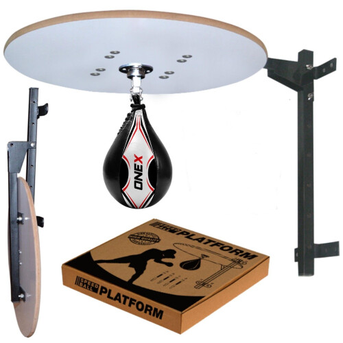 Heavy Duty Punching Bag SpeedBall Platform Boxing Swivel Stand Workout ...