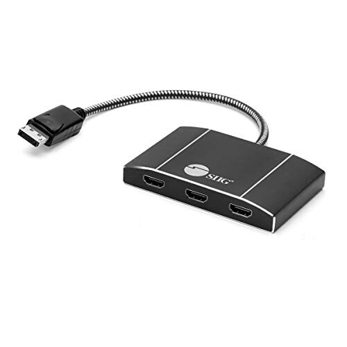 SIIG 3 Port DisplayPort to HDMI MST Hub 4K UHD - 1x3 DP to HDMI Muti ...