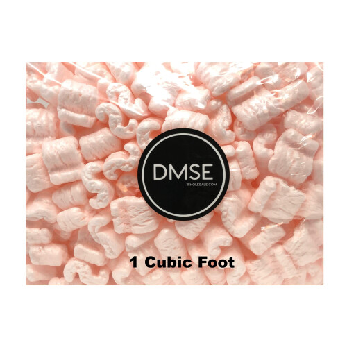DMSE 1 Cu Ft Anti Static No Stick Recyclable Packing Peanuts Popcorn S-Shape Loose Fill Perfect ...