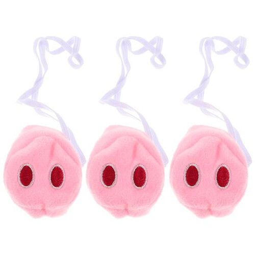 3pcs Plush Pig Nose Costume Accessories Animal Theme Party Cosplay Pig ...