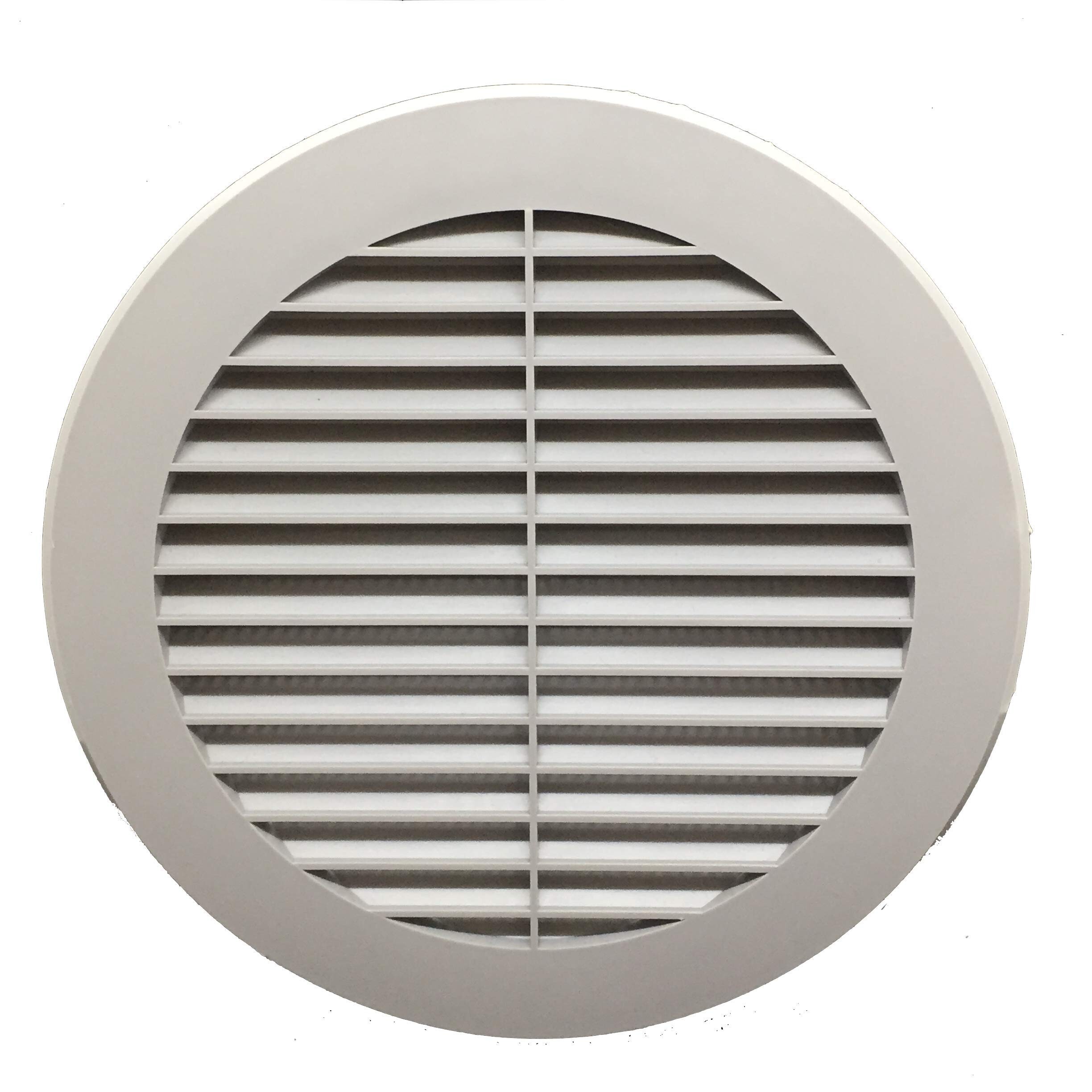 Gray Vent Cover 6 Inch - Plastic Round Soffit Vent - Air Vent Louver ...