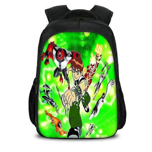 (style 14) 16 Inch Cartoon Ben 10 3d Print Children Backpacks Girl Boys ...