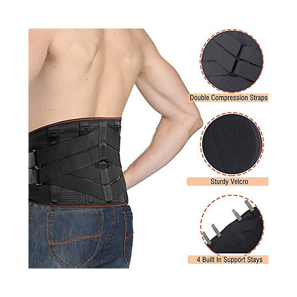 (Gray, M) Plus Size Umbilical Hernia Support Belt Pain Discomfort ...