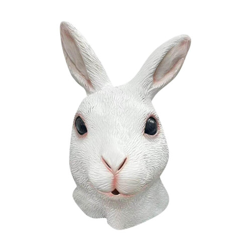 Halloween Party Cosplay Animal Mask Latex Rabbit Mask Bunny Mask ...