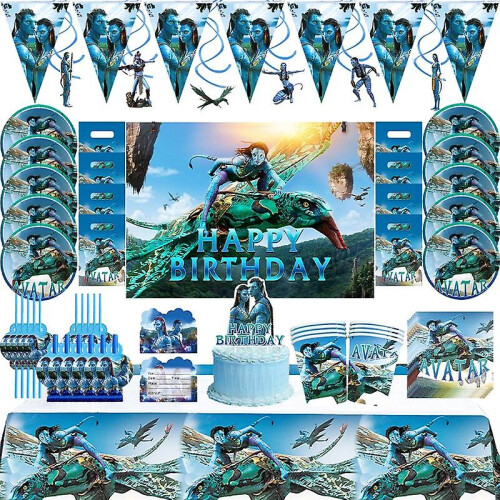 (Cake Topper) Avatar Theme Birthday Party Decoration Tableware Paper ...