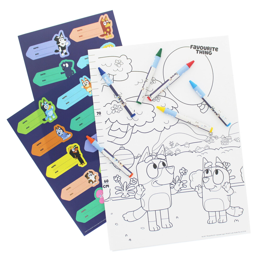 Bluey Height Chart | Height Chart for Kids | Kids Bedroom Accessories ...