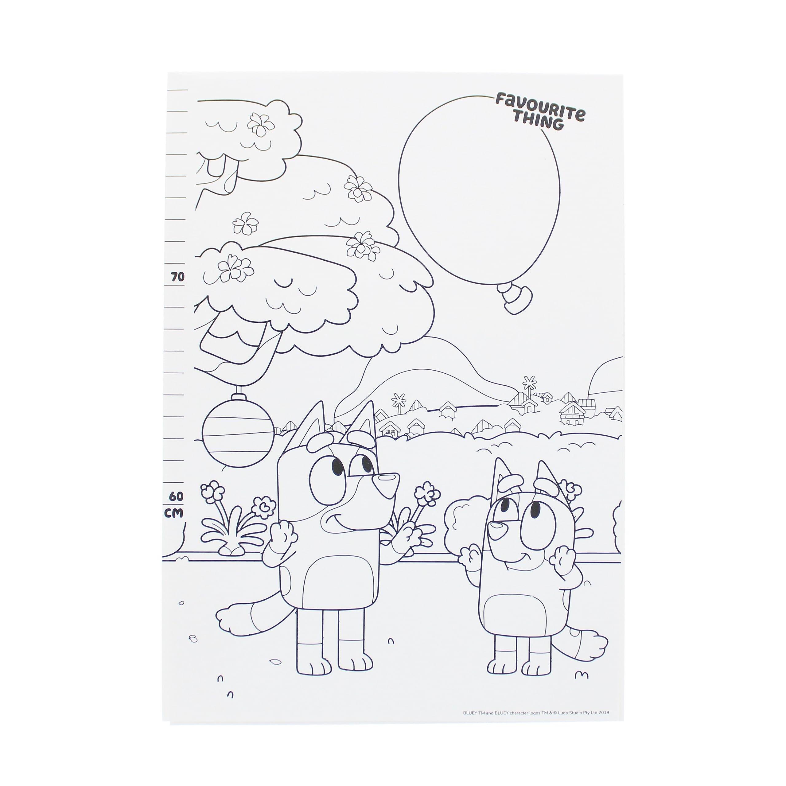 Bluey Height Chart | Height Chart for Kids | Kids Bedroom Accessories ...