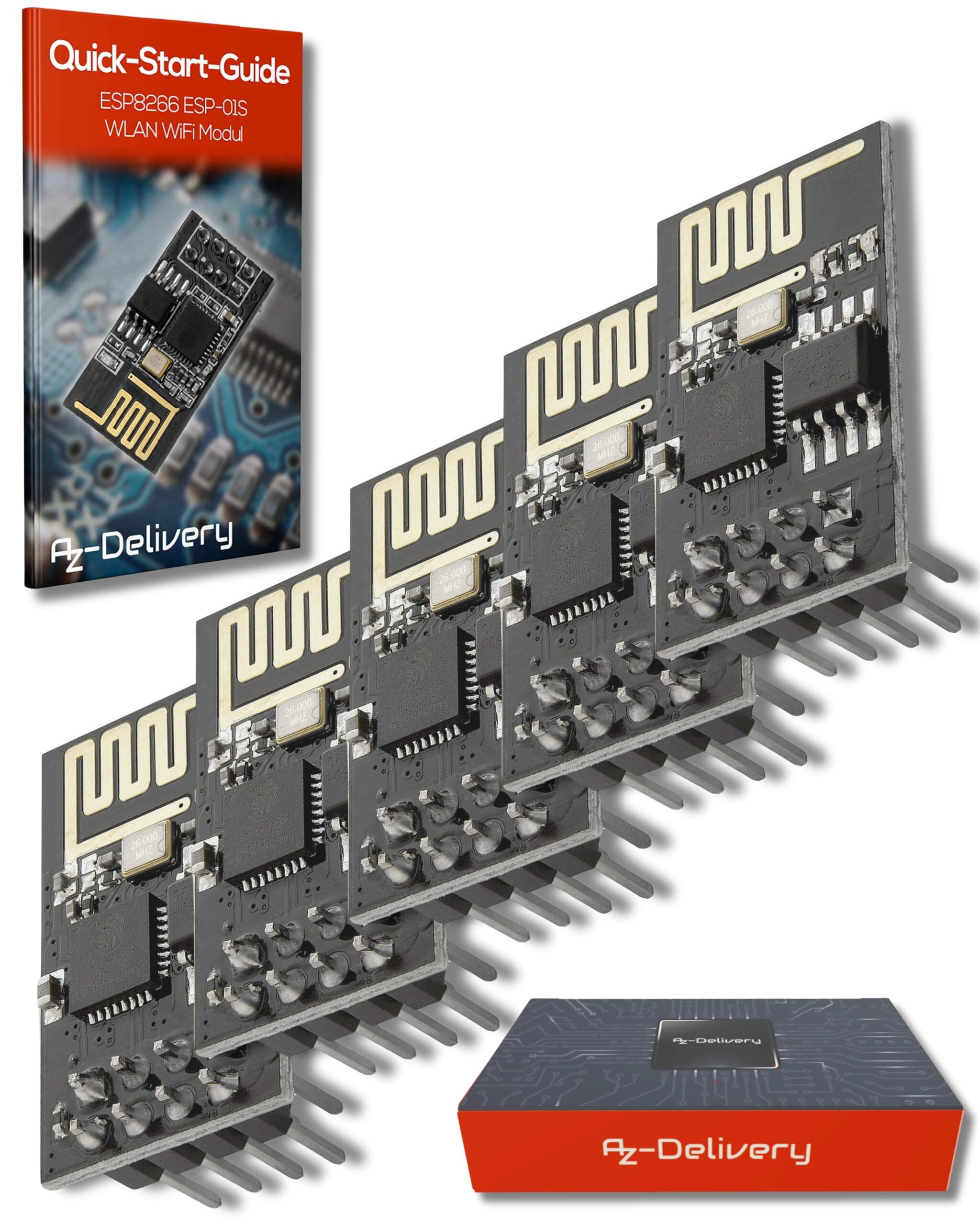 ESP8266 ESP-01S Serial Wireless WLAN WiFi Transceiver Module 1MB Flash ...