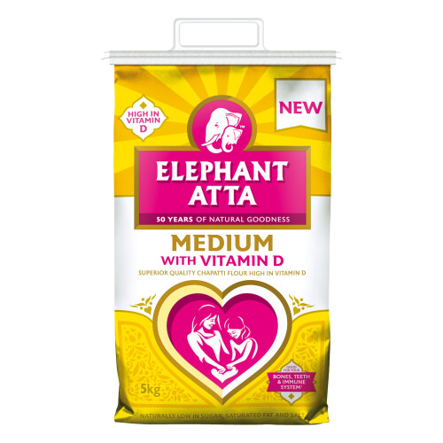 Medium Atta Flour with Vitamin D | Atta | Vitamin D | Chapatti Flour ...