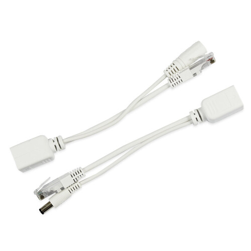 1 Pair POE Passive Power Over Ethernet Adapter Injector Extractor Kit ...
