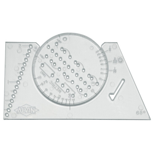 ALVIN AL666 Lettering Guide And Rule Template Multipurpose Tool For ...