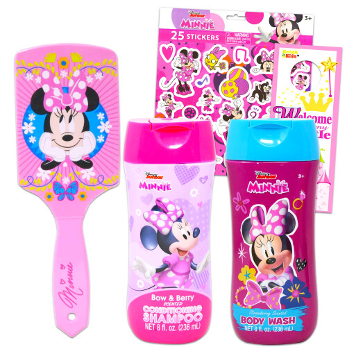Disney Minnie Mouse Bath Bundle ~ 5 Pc Minnie Mouse Bathroom Set ...