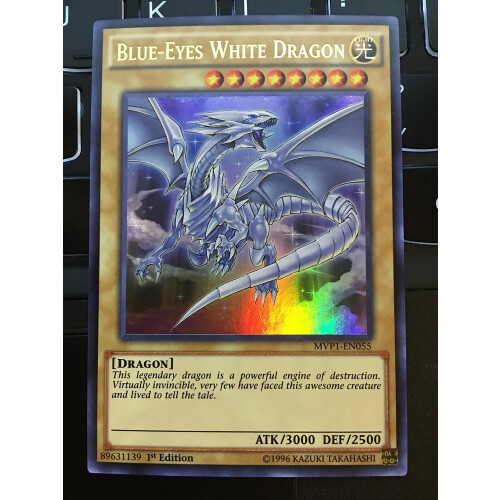 YU-GI-OH! - Blue-Eyes White Dragon (MVP1-EN055) - The Dark Side of Dimensions Movie Pack - 1st ...