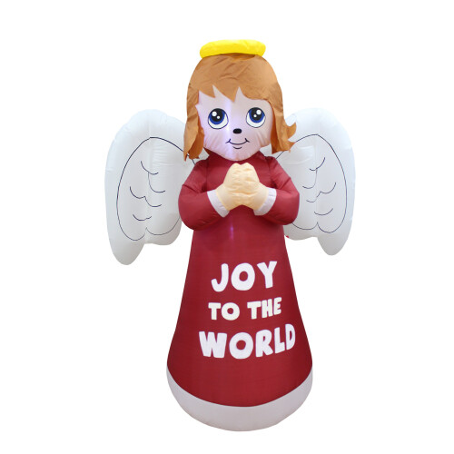 6 Foot Tall Lighted Christmas Inflatable Guardian Angel Wings Prayer ...