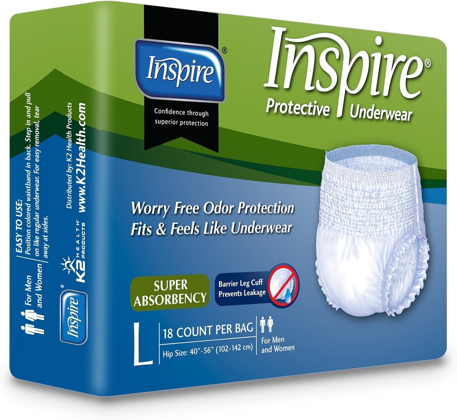 Inspire Adult Diapers for Men and Women Incontinence Underwear | Adult ...