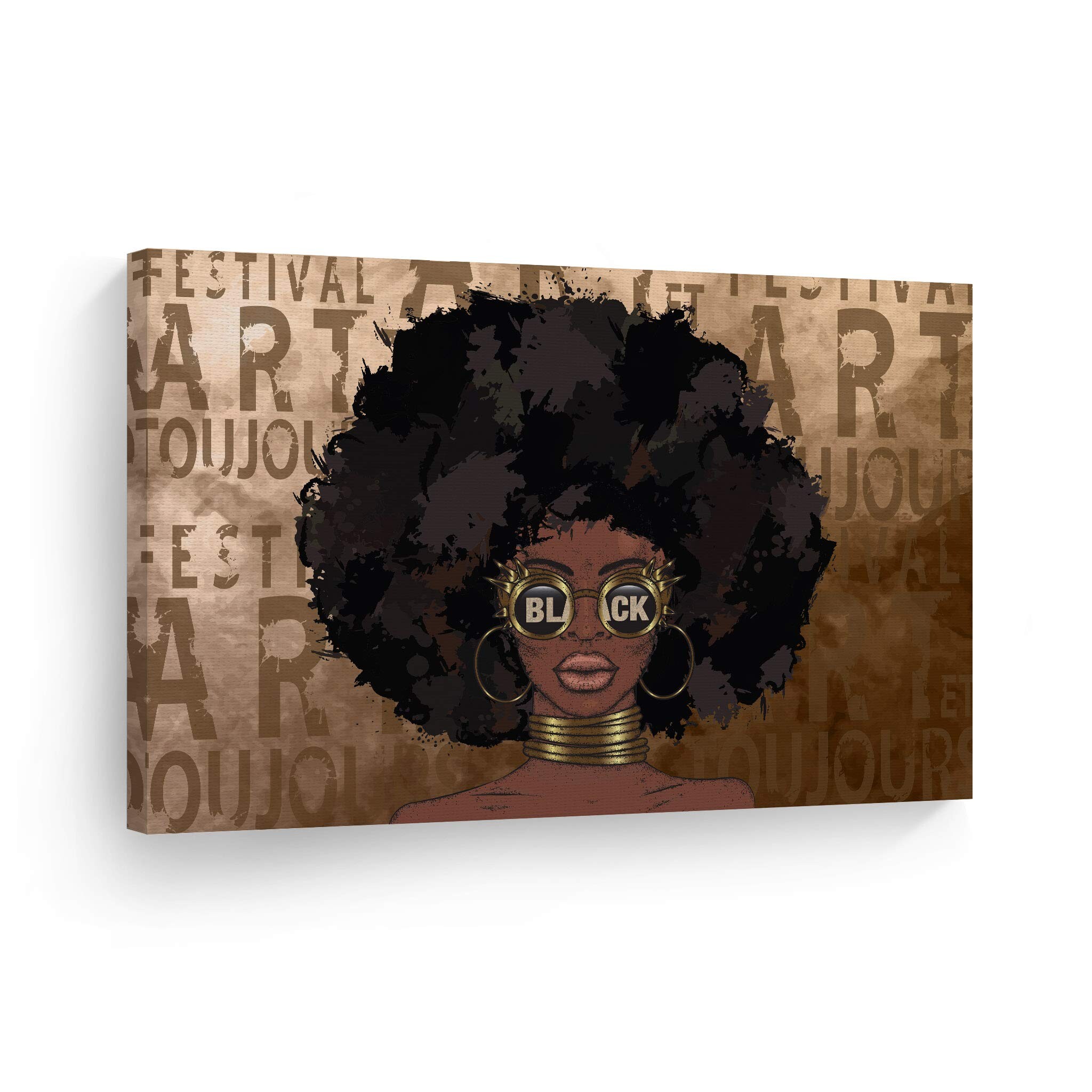 African American Wall Art Black Art Wall Decor African American Black Art Black Girl Wall Art ...