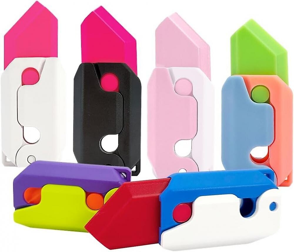 6pcs Fidget Knife, 3d Gravity Knife Toy, 3d Gravity Plastic, Toy ...