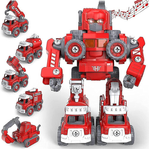Robot Car Transformers Toys For Kids 5 In 1 Transformer Car Toys With ...