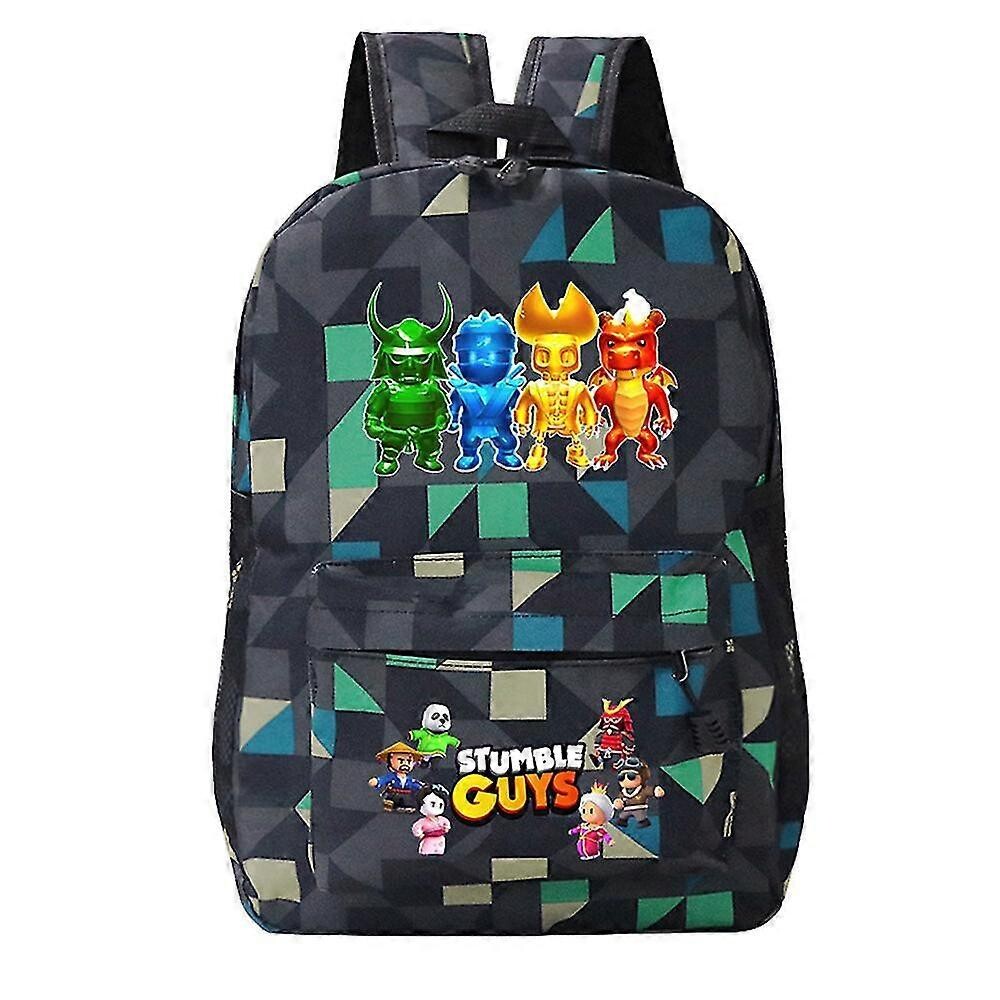 (C) Stumble Guys Backpack Kids Travel Rucksack Laptop Bag Students ...