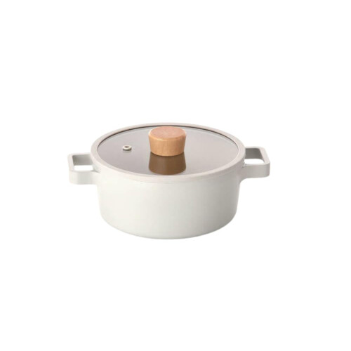 Fika NEOFLAM Mini Petit Pot for Stovetops and Induction | Wood knob and ...