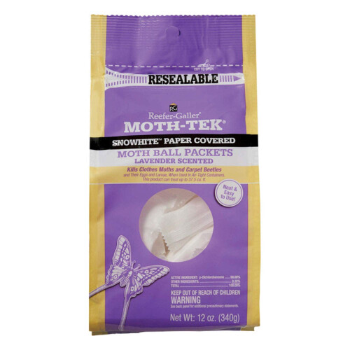 Reefer-Galler Moth-Tek Lavender Scented Moth Ball Packets Kills Clothes ...