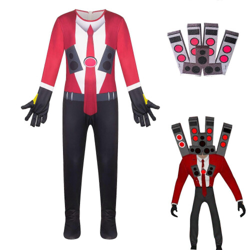 (130cm) Halloween Cosplay Horror Game Tv Toilet Bodysuit Costume ...