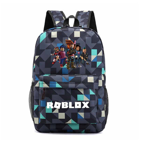 (Rhombic Blue) Roblox Game 3D Backpack Kids Boys School Bag Bookbag ...