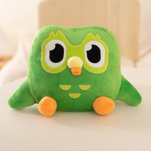 Duo Lingo Owl Plush Duolingo Plush Toy Duo Lingo Mascot Owl Green Duo ...