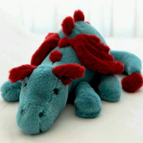 (blue, 115-120cm) Fluffy Hair Blue Pterosauria Dragon Rabbit Plush Toy ...