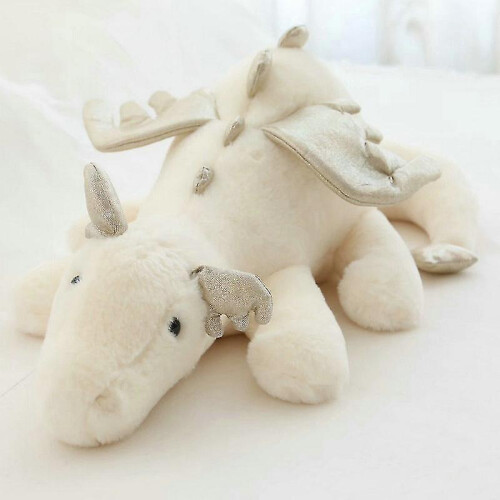 (white, 57-60cm) Fluffy Hair Blue Pterosauria Dragon Rabbit Plush Toy ...