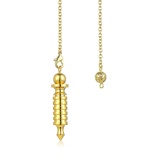 (2*gold) 1pcs Metal Pendulum Pendulo Radiestesia Pendulums For Dowsing ...