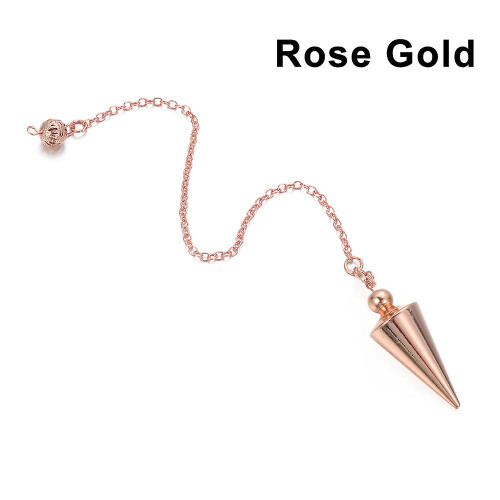 (3*rose gold) 1pcs Metal Pendulum Pendulo Radiestesia Pendulums For ...