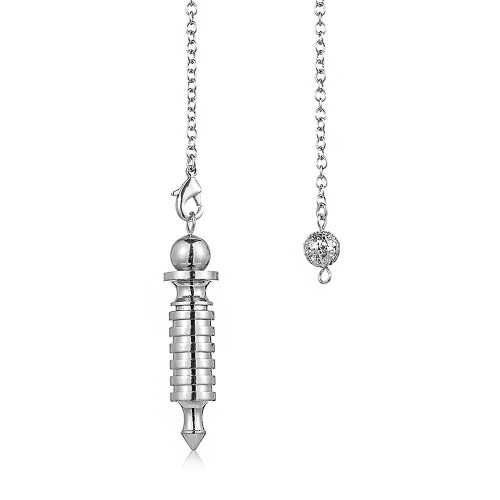 (2*silver) 1pcs Metal Pendulum Pendulo Radiestesia Pendulums For ...