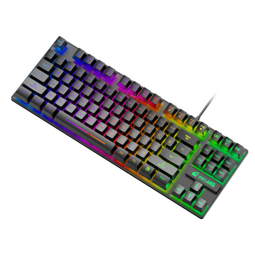 1pc Mechanical Keyboard Computer USB Keyboard Home USB Keyboard Rainbow ...