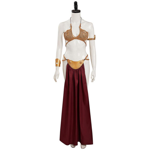 (S, female) Return Of The Jedi Cosplay Costume Princess Leia Slave Uniform Suit Women Sexy ...