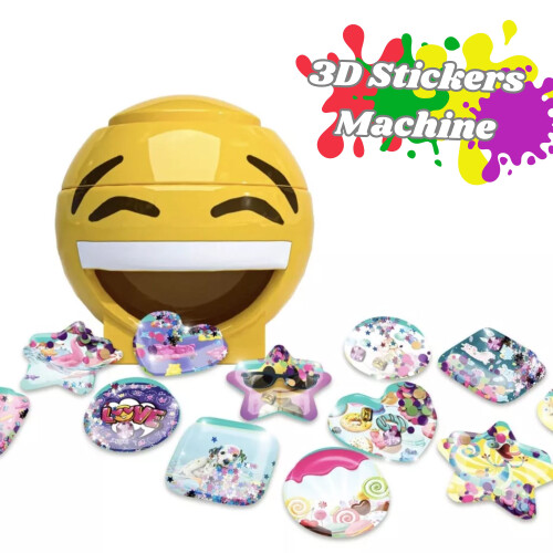 3D Sticker Maker Machine - Sticker Machine with Backgrounds, Gems ...