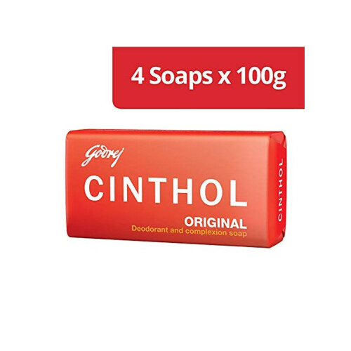 Cinthol Godrej Original Deodorant & Complexion Soap 100g Pack Of 4 ...