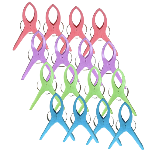 16x JUMBO PLASTIC CLOTHES PEGS Laundry Clips Washing Line Clothespin ...