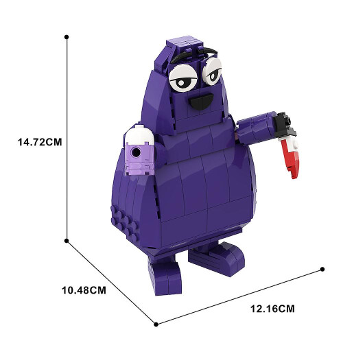 Grimace Shake Building Blocks Moc Killing Figure Model Sets Bricks ...