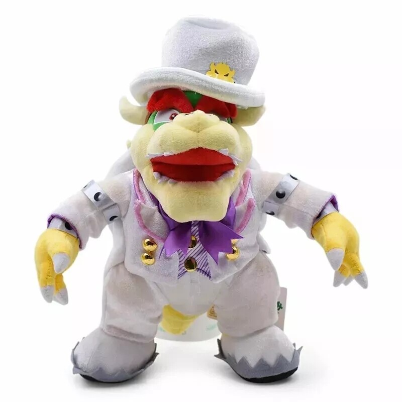 (Bowser 14") Super Mario Odyssey Wedding Mario Peach Princess Bowser Koopa Plush Toy Doll UK on ...