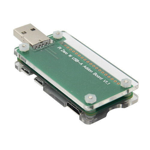 Estuche transparente de acrílico para Raspberry Pi Zero W con placa adicional BadUSB USB-A on OnBuy