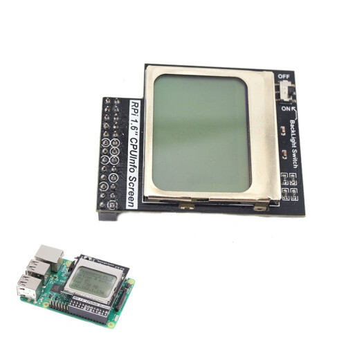Practical CPU Info 1.6 inch 84x48 Matrix LCD Memory Display Module With Backlight For Raspberry ...
